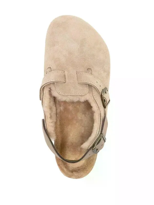 BIRKENSTOCK Boston Suede Shearling Lined Clogs