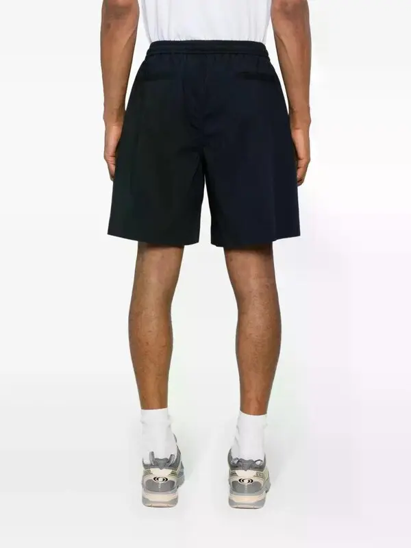 Aspesi Elasticated Waist Poplin Shorts - Black