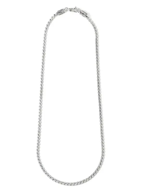 Emanuele Bicocchi Sterling Infinity Loop Necklace - Silver
