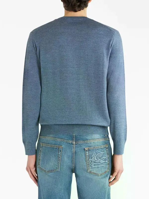 Etro Pegaso Embroidered Wool Sweater