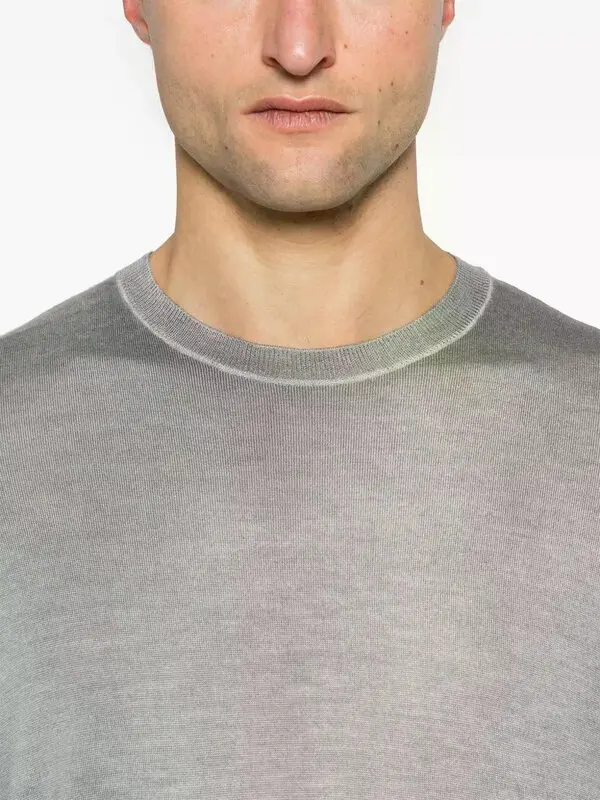 Avant Toi Distressed Crew Neck Sweater