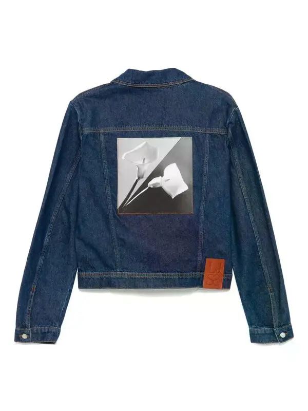 LUDOVIC DE SAINT SERNIN Denim Jacket With Photographic Print