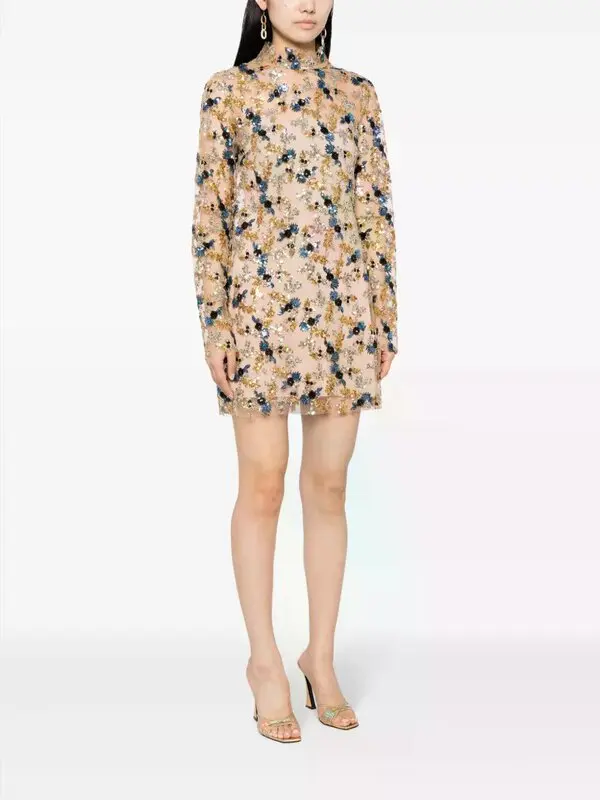 MACGRAW Daisy Sequin-embellished Minidress