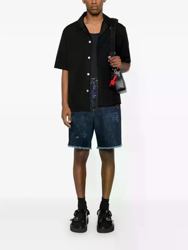 Dolce & Gabbana Embellished Denim Shorts