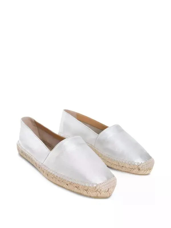 CastaÑer Kenda Metallic Leather Espadrilles