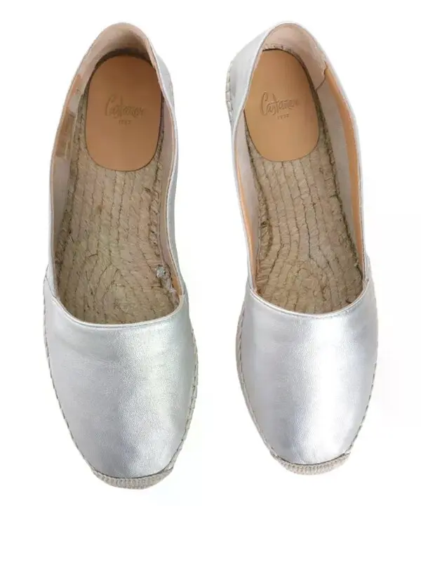 CastaÑer Kenda Metallic Leather Espadrilles