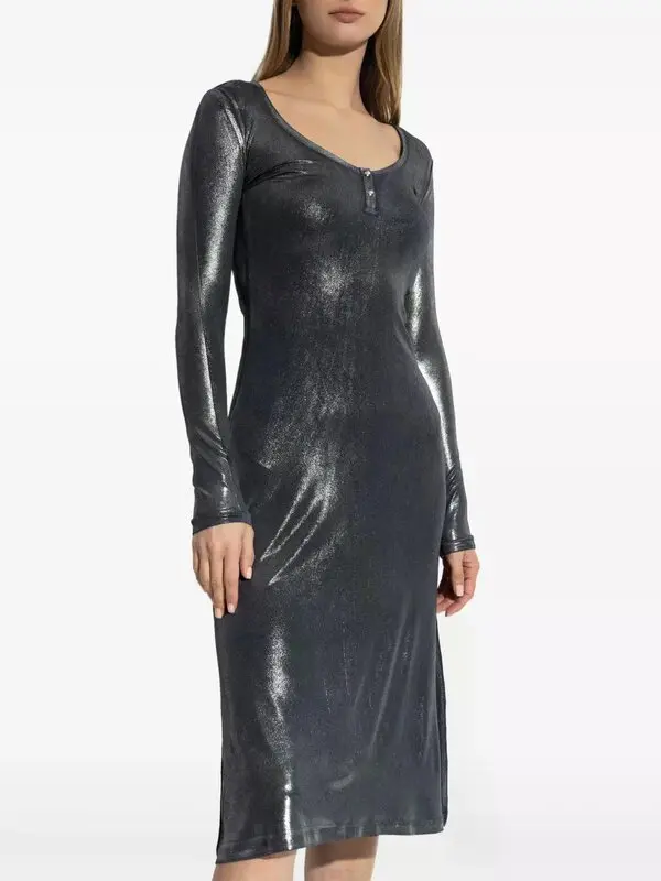 DIESEL® D-ama-ls Dress With Long Sleeves And Button Placket