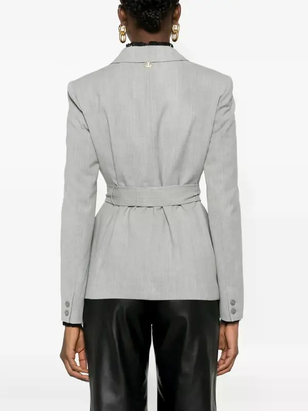 TWINSET Belted Double-breasted Blazer