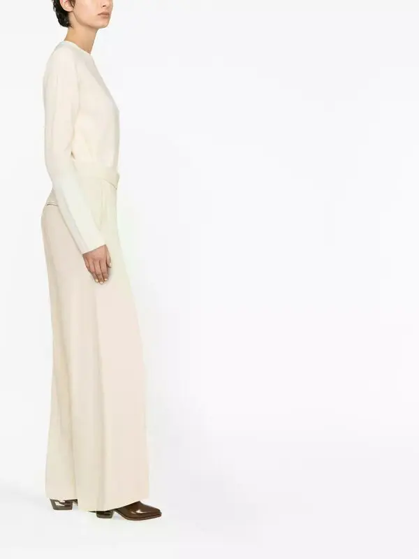 Khaite High-waisted Virgin Wool Blend Trousers