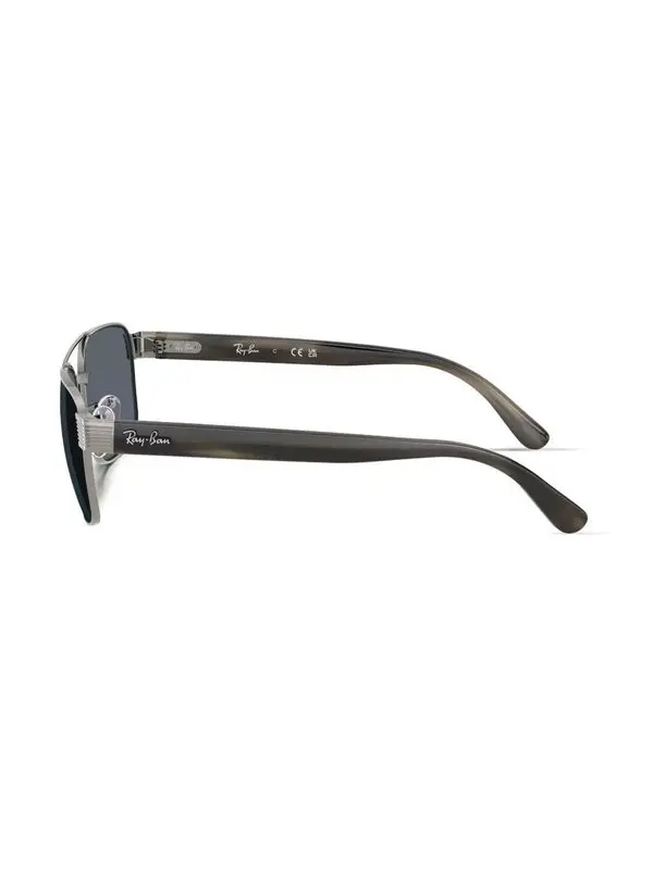 Ray-ban Rb3751 Square Frame Sunglasses - Silver