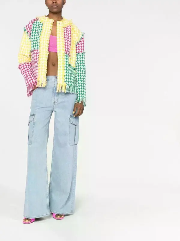 AGOLDE Wide-leg Stonewashed Jeans