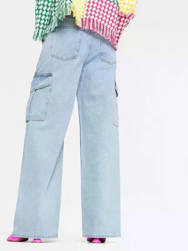 AGOLDE Wide-leg Stonewashed Jeans