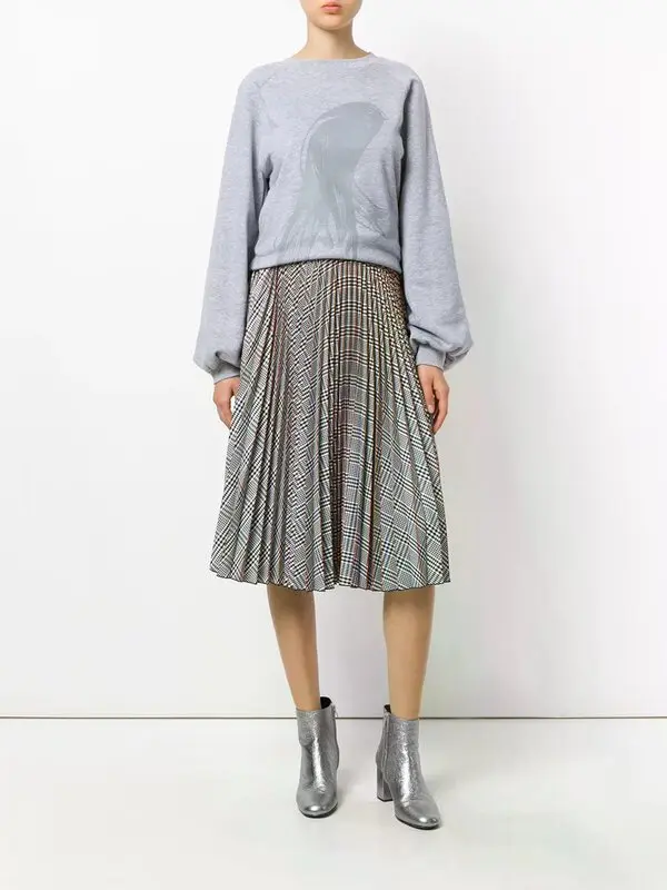 IOANA CIOLACU Oversized Printed Sweatshirt - Grey