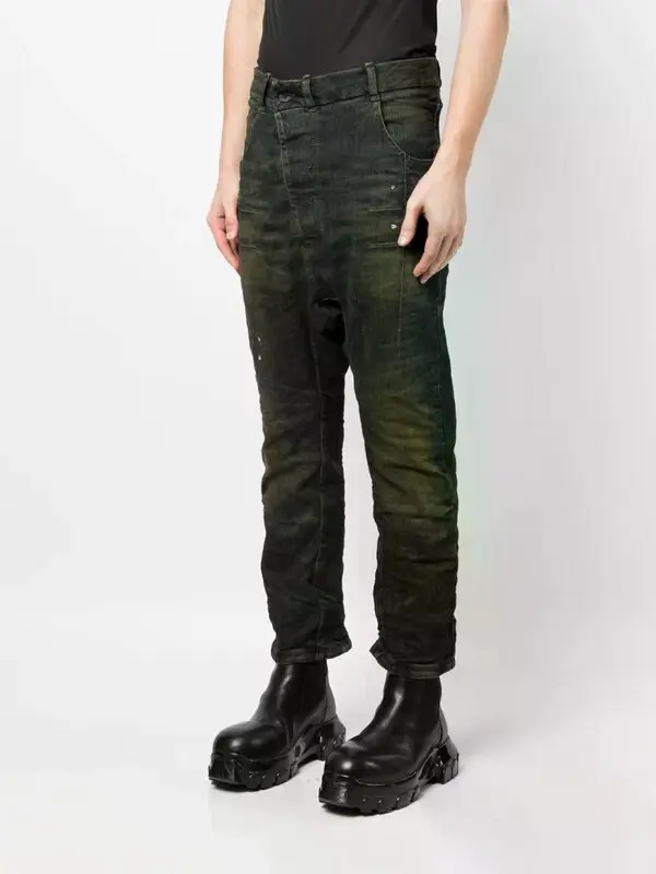 Boris Bidjan Saberi Asymmetric Drop-crotch Jeans