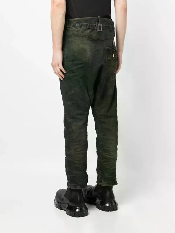 Boris Bidjan Saberi Asymmetric Drop-crotch Jeans