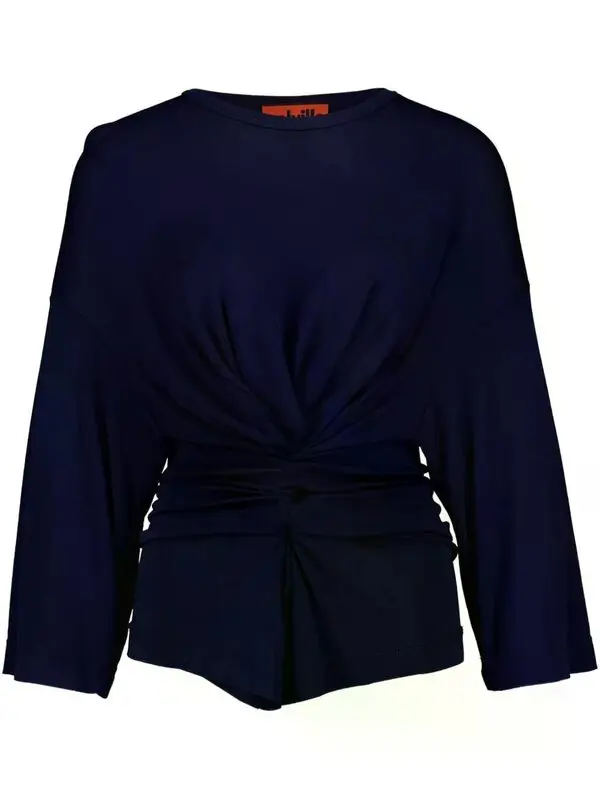 Colville Draped Crewneck Long Sleeve Top