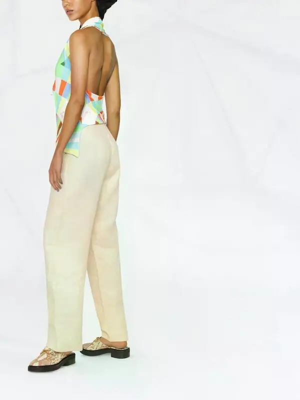 SIEDRES Wide-leg Linen Trousers