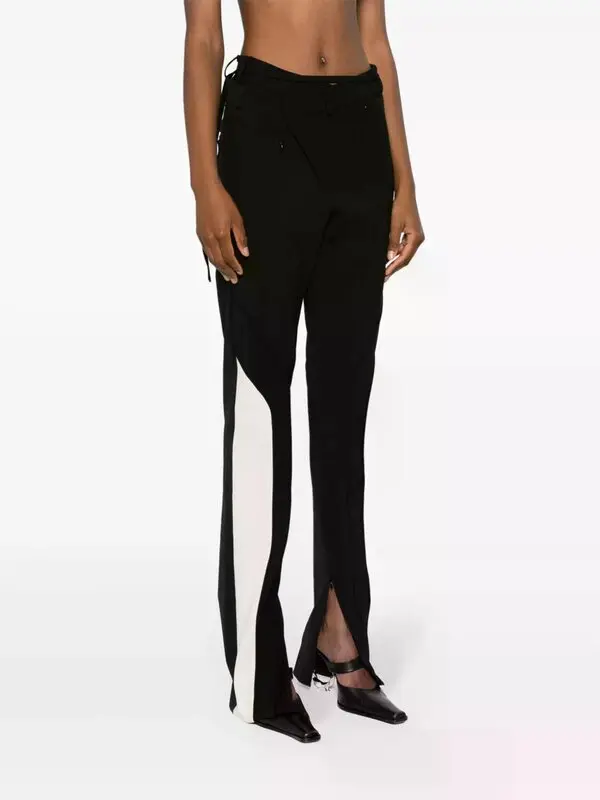 Ottolinger Asymmetric Straight-leg Trousers - Black