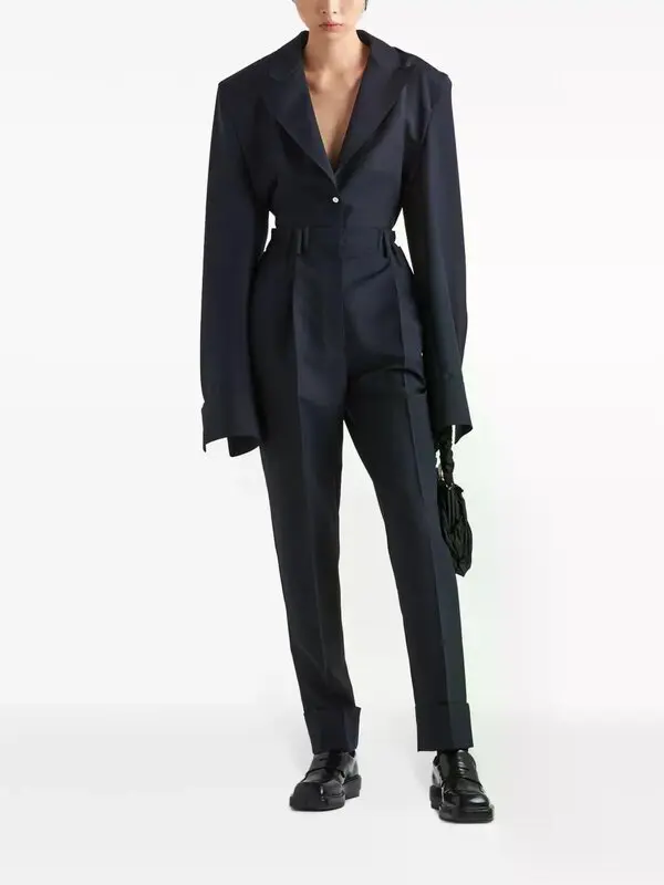 Prada Pressed-crease Tailored Trousers