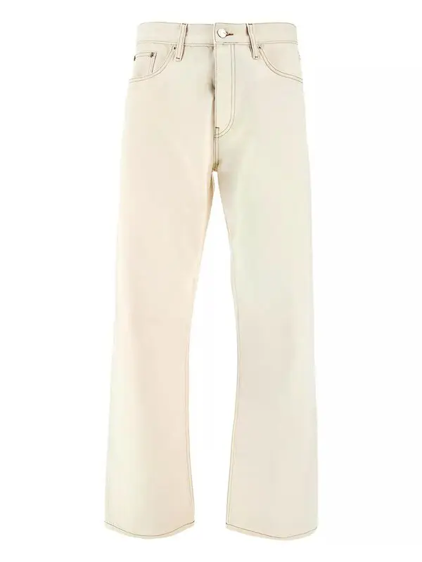 SUNFLOWER Cream Beige Wide-leg Jeans