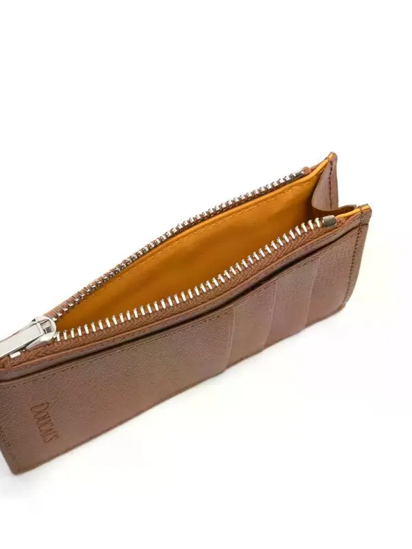 DOUCAL'S Leather Card Holder - Brown