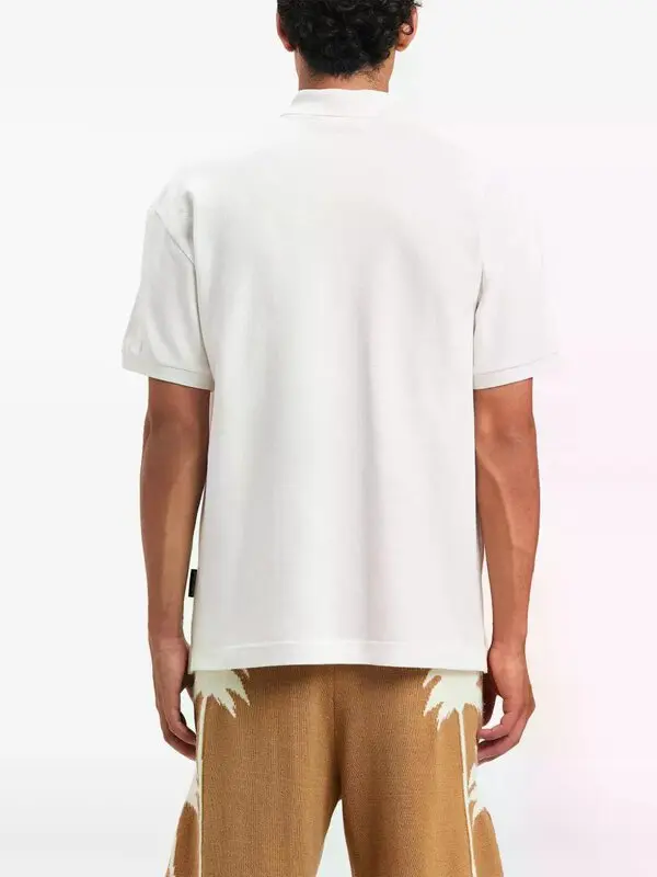 Palm Angels Logo-embroidered Polo T-shirt