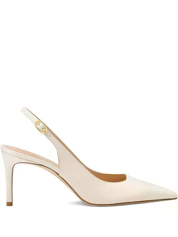 STUART WEITZMAN Pointed Toe Slingback Pumps - Neutrals