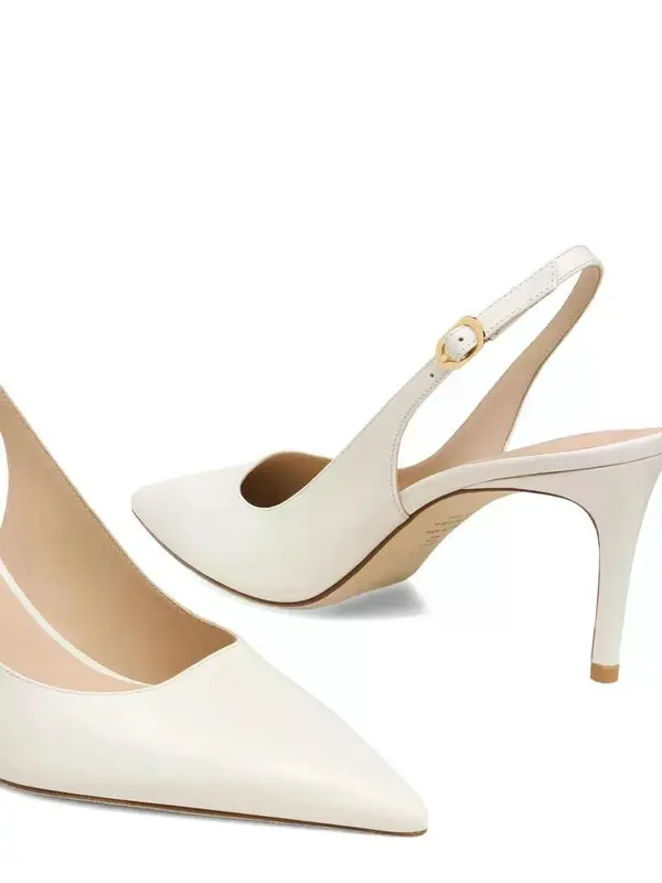 STUART WEITZMAN Pointed Toe Slingback Pumps - Neutrals