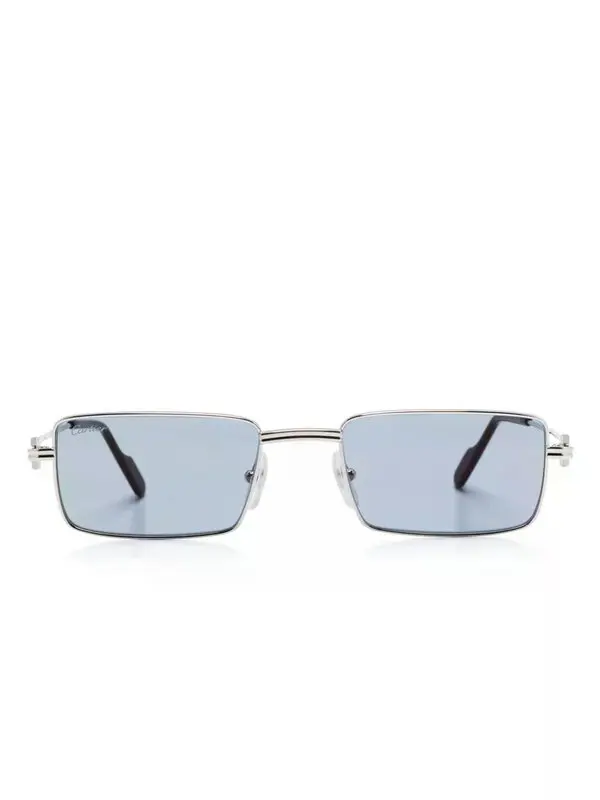 Cartier Rectangle Frame Sunglasses - Grey