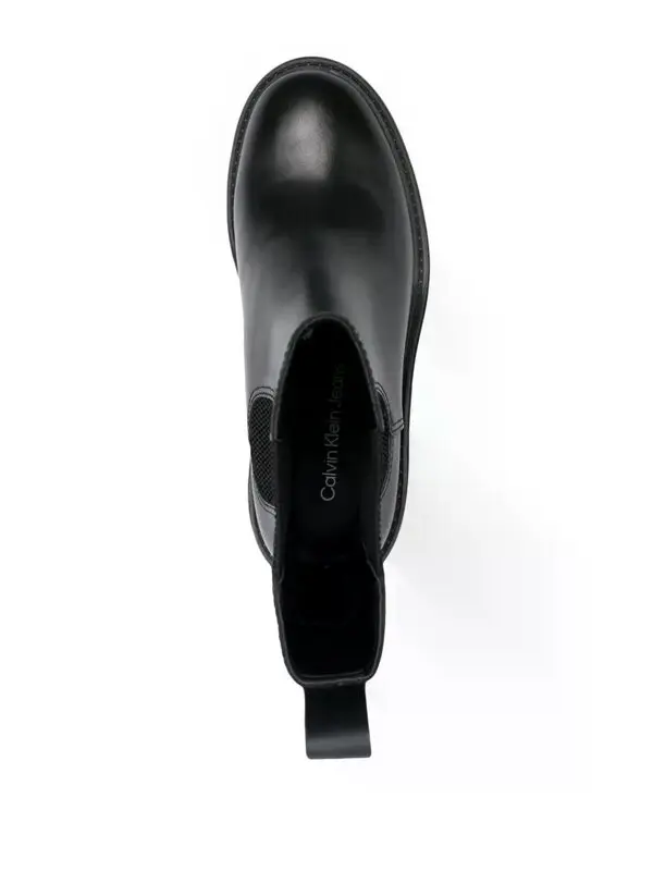 Calvin Klein 50mm Leather Chelsea Boots
