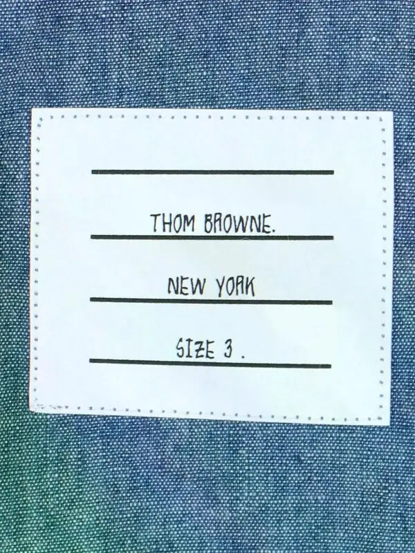 Thom Browne 4-bar Straight-fit Chambray Shirt