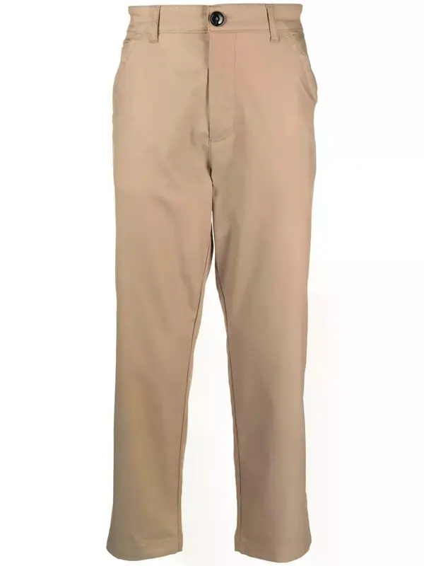 Pmd Tapered-leg High-waist Trousers - Neutrals