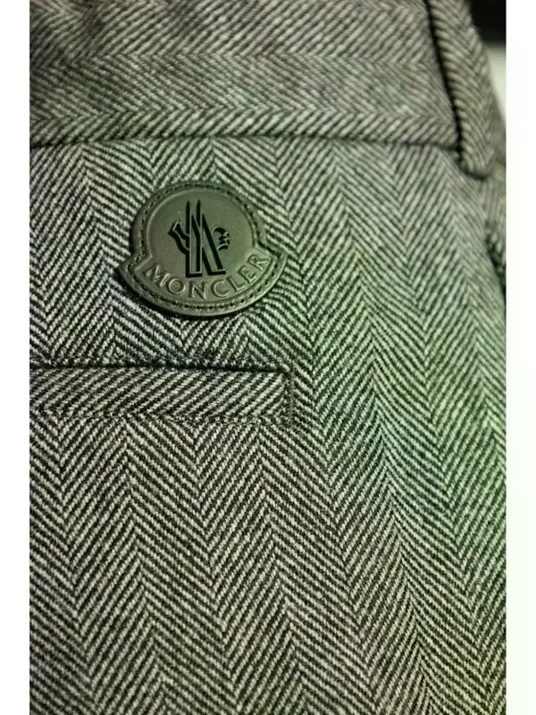 Moncler Tailored Herringbone Trousers