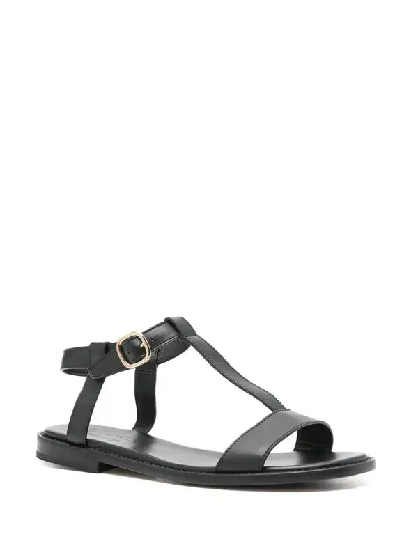 DOUCAL'S Calf Leather Buckle-fastening Sandals