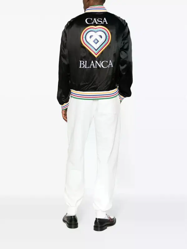 Casablanca Souvenir Logo-patch Bomber Jacket