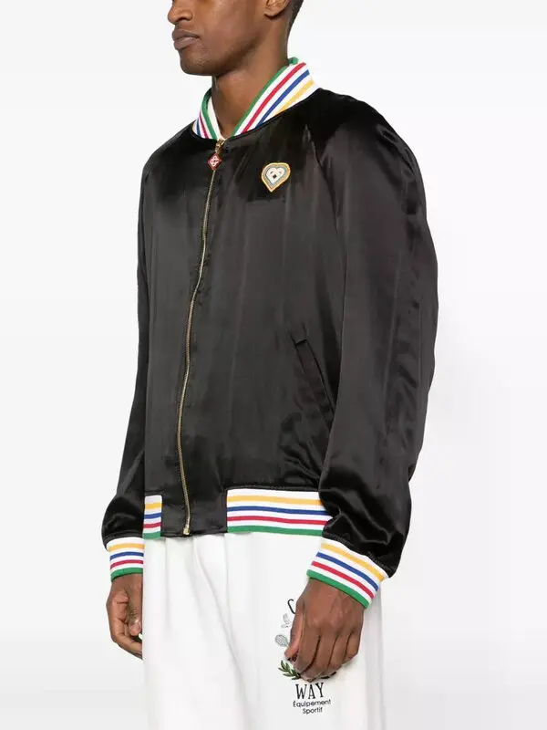Casablanca Souvenir Logo-patch Bomber Jacket
