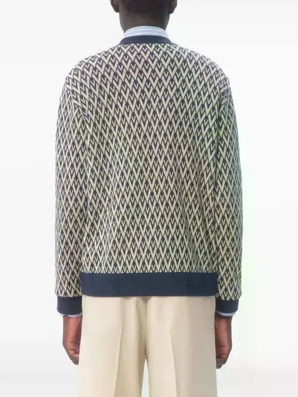 Valentino Garavani Wool Jumper With "toute La V" Jacquard Pattern