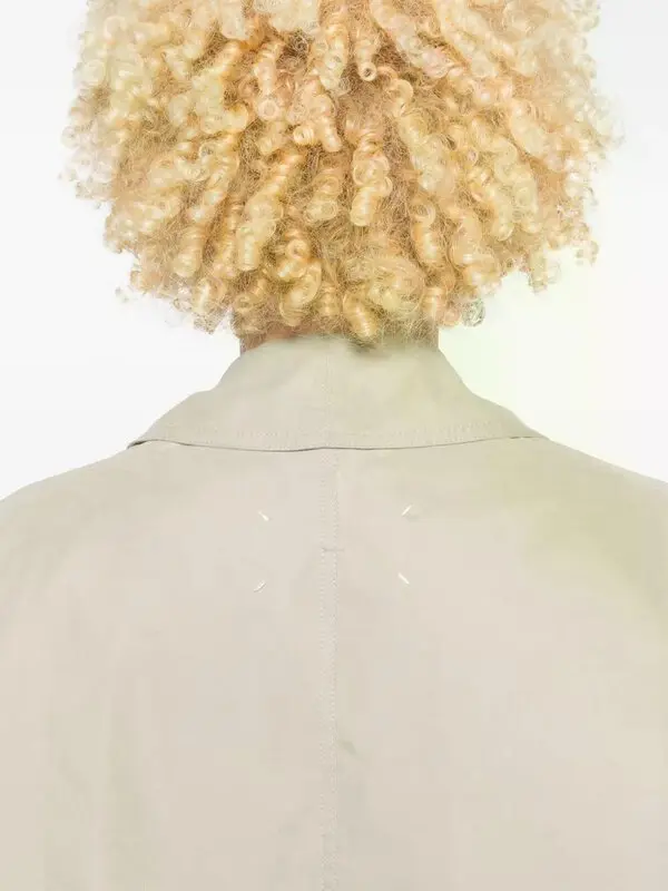 MAISON MARGIELA Four-stitch Logo Trench Coat