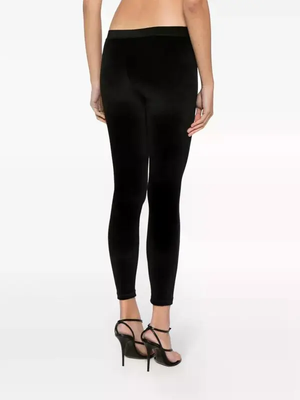 TOM FORD Velvet Logo-waistband Leggings