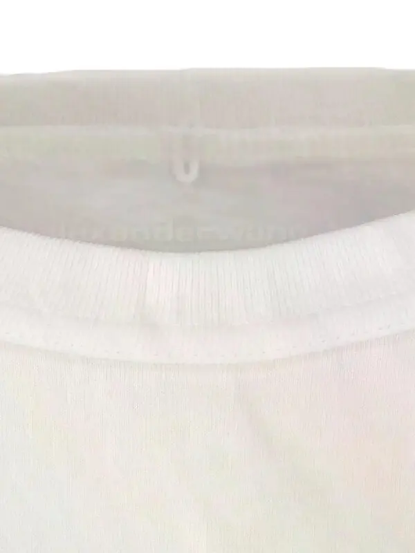 Alexander Wang Puff Logo Shrunken Tee In Cotton Jersey