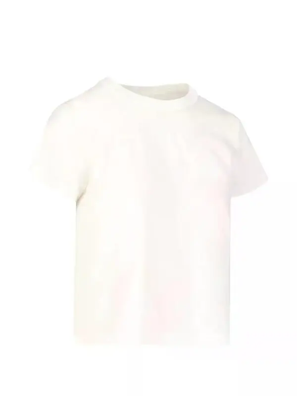 Alexander Wang Puff Logo Shrunken Tee In Cotton Jersey