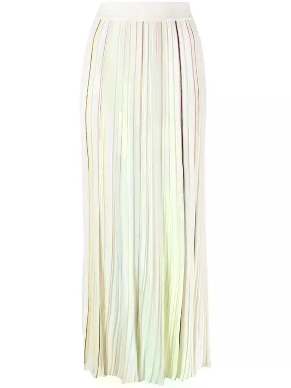 Sonia Rykiel Paris Striped Pleated Maxi Skirt