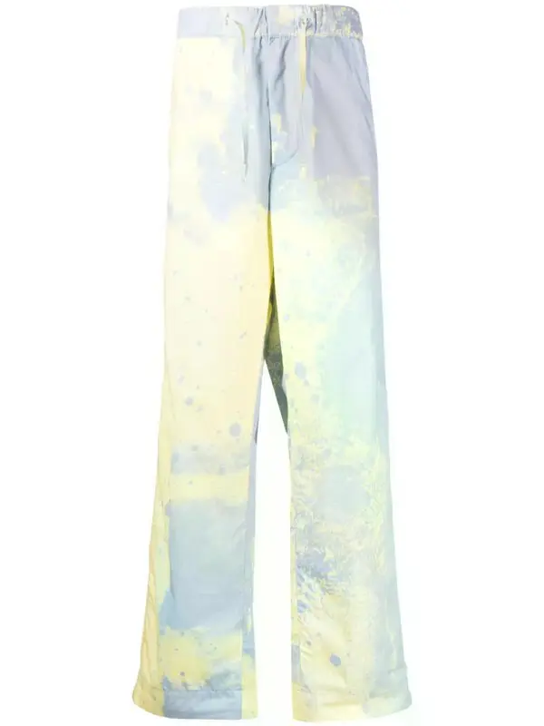 OAMC Spray-paint Effect Straight-leg Trousers