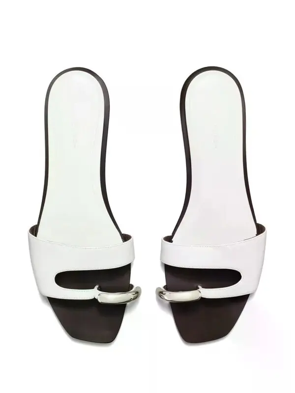 Tory Burch Pierced Slides - White
