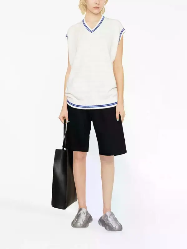 Alexander Wang Stripe-detail Knitted Sleeveless Top