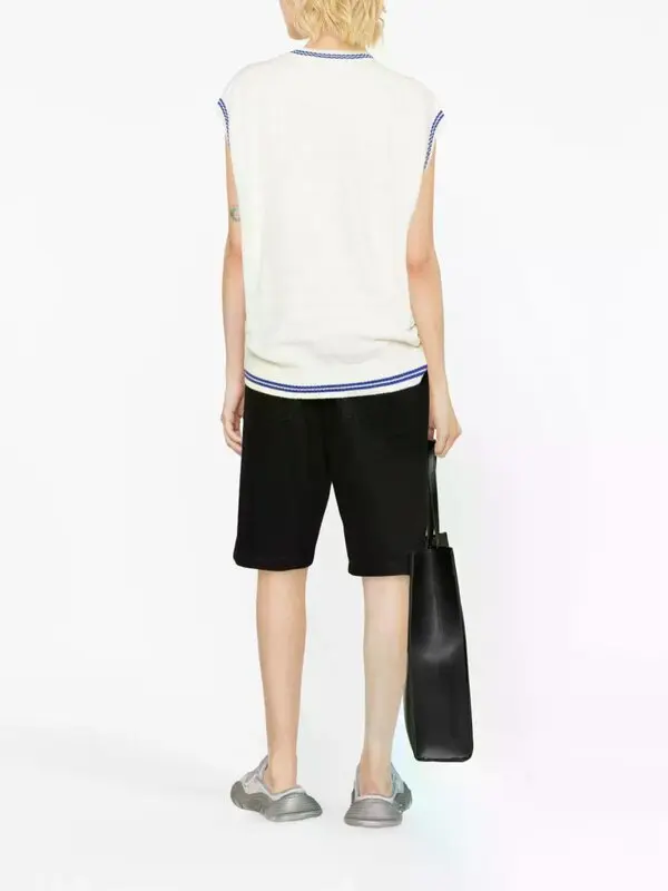 Alexander Wang Stripe-detail Knitted Sleeveless Top