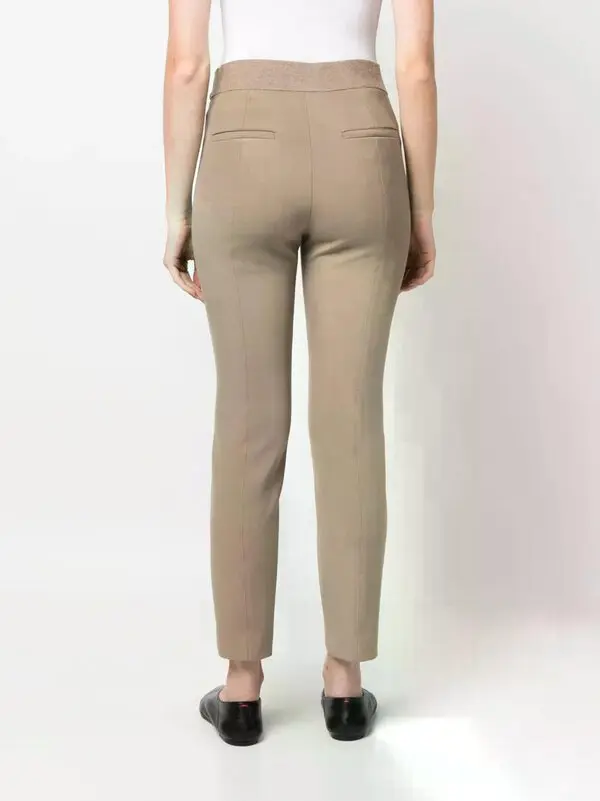Peserico Cropped Slim-fit Trousers