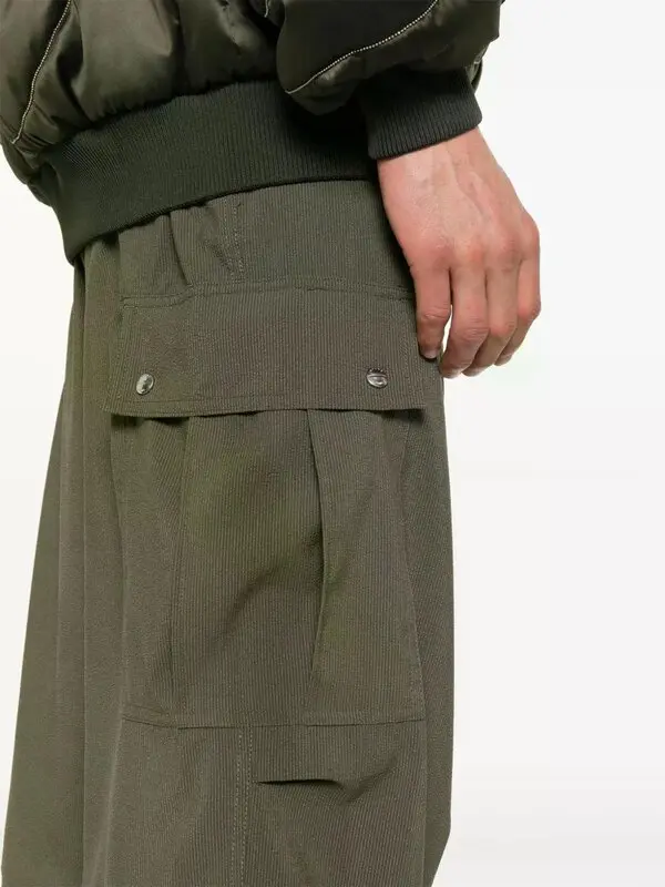 Rhude Pinstriped Straight-leg Cargo Trousers