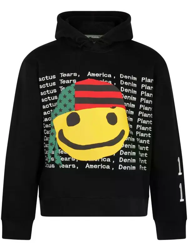 DENIM TEARS Cactus Tears Hoodie - Black