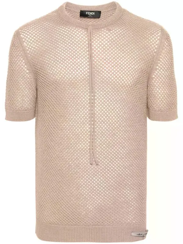 Fendi Open-knit Wool T-shirt